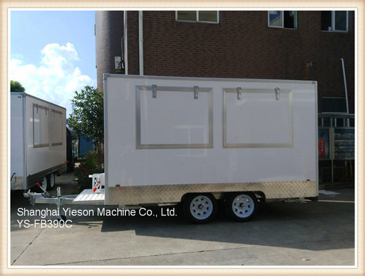 3.9mx2.1m GRP High Quality Food Concession Trailers mobile kitchen