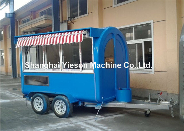 Portable Carts Food Tuck Trailer , Fast Food Trailers for Ice Cream