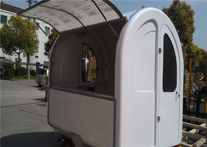 Food Catering Van Beverage Fast Food Kiosk For Catering , Commercial Food Carts
