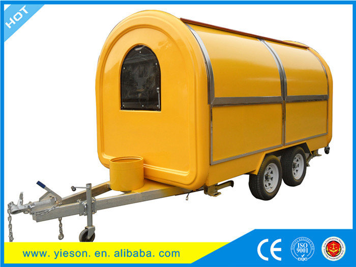 New model can be customized logo Mobile Ice Cream Food trailers,modern mobile food cart
