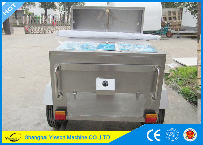 Quick Delivery Dim Sum Mobile Fruit Cart Multi Purpose Insulated Street Food Carts