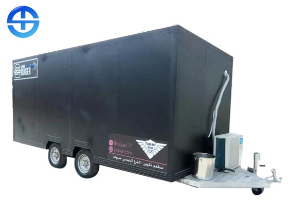 FRP 2.2m SS201 Double Layer Steel Plate Mobile Food Trailer