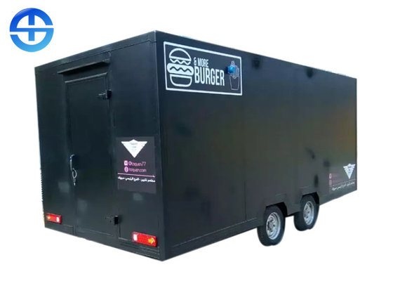 FRP 2.2m SS201 Double Layer Steel Plate Mobile Food Trailer