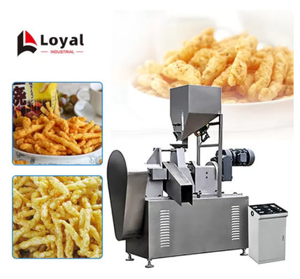 35kw Power Snack Baked Kurkure Extruder Machine/ Kurkure Production Line Stainless Steel