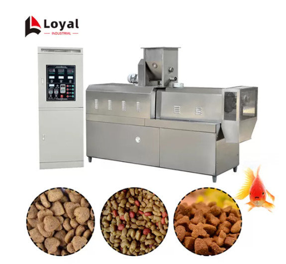 Double Screw Extruder Dog Treat Making Machine Animal Pet Food Production Line