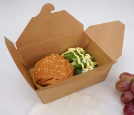 takeaway food packaging container kraft food packaging box lunch box