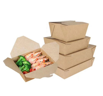 takeaway food packaging container kraft food packaging box lunch box