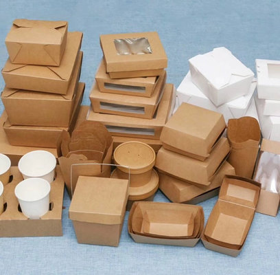 takeaway food packaging container kraft food packaging box lunch box