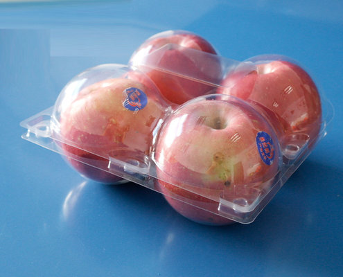 fruit packaging container for apples 4 pcs disposable plastic fruit packaging punnets FDA EU offer