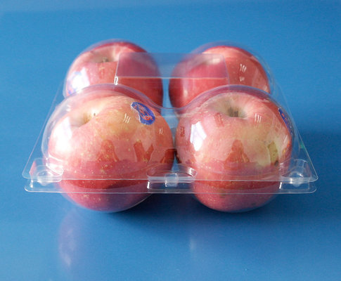 fruit packaging container for apples 4 pcs disposable plastic fruit packaging punnets FDA EU offer
