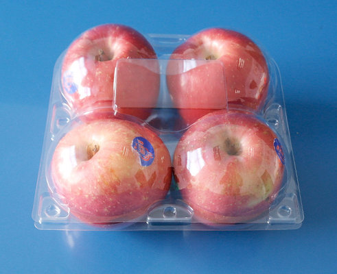 fruit packaging container for apples 4 pcs disposable plastic fruit packaging punnets FDA EU offer