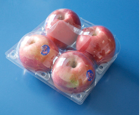 fruit packaging container for apples 4 pcs disposable plastic fruit packaging punnets FDA EU offer