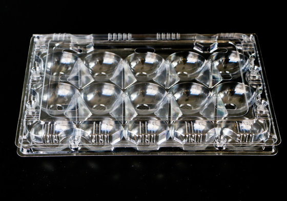Disposable plastic fruit packaging container Food grade material PET plastic strawberry packaging box FDA EU approved
