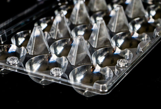 Disposable plastic fruit packaging container Food grade material PET plastic strawberry packaging box FDA EU approved
