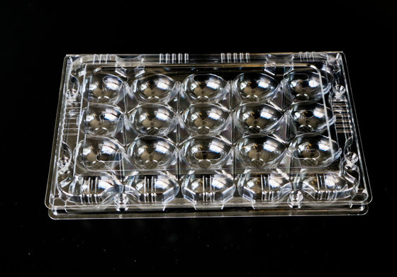 China Supply plastic fruit packaging container Food grade material PET plastic strawberry packaging box FDA EU approved
