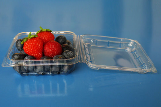 Disposable plastic fruit packaging punnets 125 Grams Blueberry packaging container PET food grade material packaging box