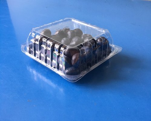 Disposable plastic fruit packaging punnets 125 Grams Blueberry packaging container PET food grade material packaging box