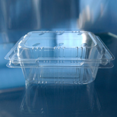 PET Food grade Disposable plastic strawberry packaging punnets 250 grams Tomatoes Mushroom packaging box FDA EU approved