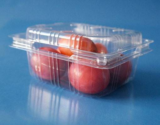 PET Food grade Disposable plastic strawberry packaging punnets 250 grams Tomatoes Mushroom packaging box FDA EU approved