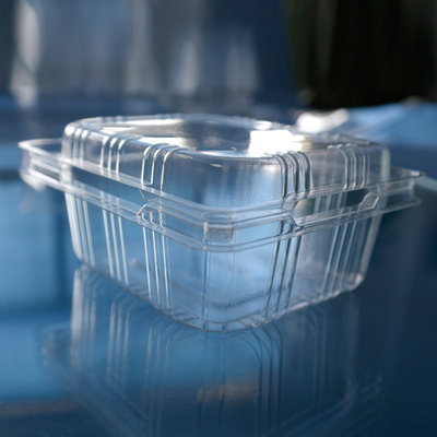 PET Food grade Disposable plastic strawberry packaging punnets 250 grams Tomatoes Mushroom packaging box FDA EU approved