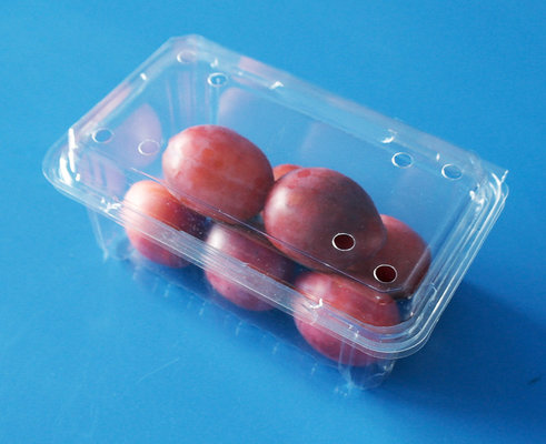 400 grams Disposable plastic strawberry packaging box PET food grade fruit packaging box Made in China