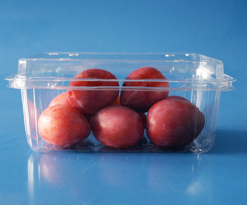 400 grams Disposable plastic strawberry packaging box PET food grade fruit packaging box Made in China