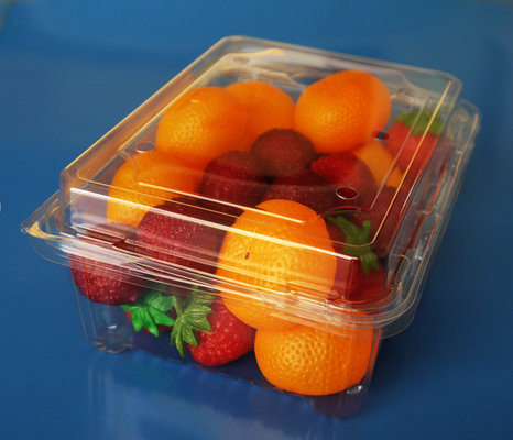 Disposable plastic strawberry grape packaging box PET food grade fruit vegetable packaging box FDA EU Approved
