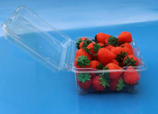 Disposable plastic strawberry grape packaging box PET food grade fruit vegetable packaging box FDA EU Approved