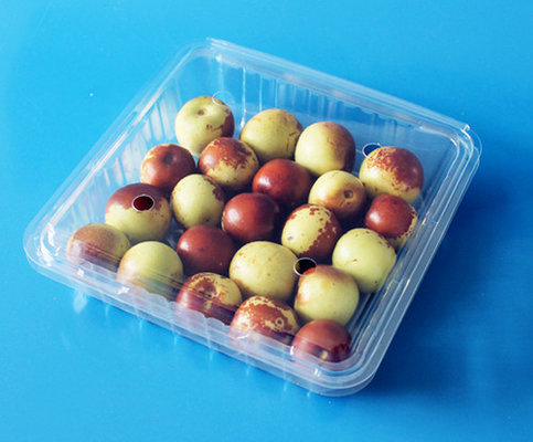 Good quality Disposable plastic strawberry packaging box PET food grade fruit packaging box FDA EU Approved