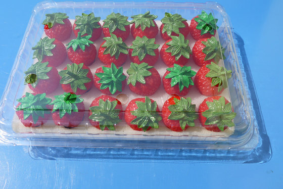 Good quality Disposable plastic strawberry packaging box PET food grade fruit packaging box FDA EU Approved