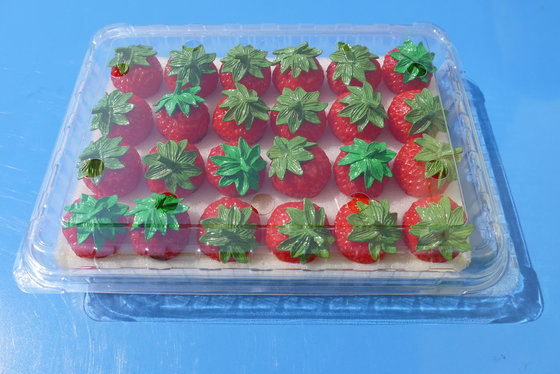 Good quality Disposable plastic strawberry packaging box PET food grade fruit packaging box FDA EU Approved