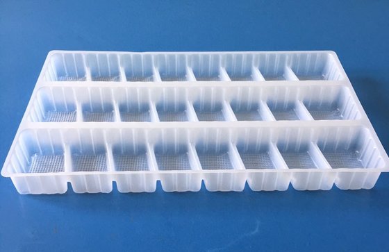PP Disposable plastic food tray PP dumping trya with lid white PP food tray with lid FDA EU Approved