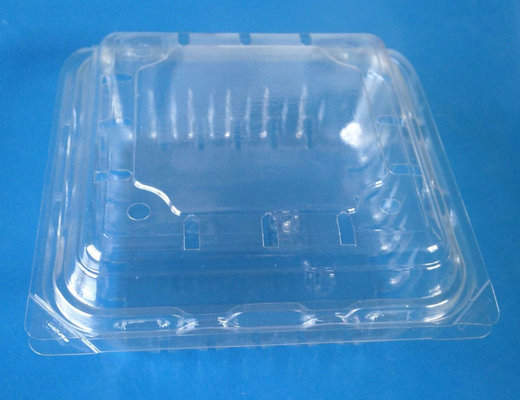 Manufactury Disposable plastic fruit tray 180 grams punnet with holes PET plastic fruit box  packaging box FDA approved
