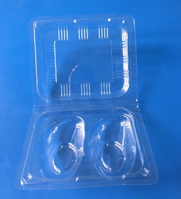 Disposable plastic Mango packaging container 2 pcs PET fruit packaigng box for Mango Plastic packaging box for Mango 2pc