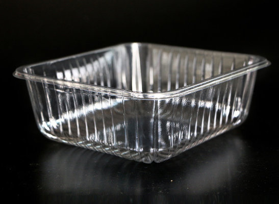 Disposable plastic fruit vegetable food packaging tray 500 grams strawberry packaging tray PET plastic box for fruit