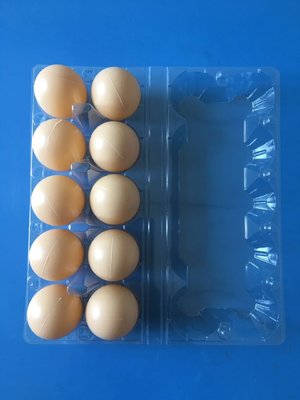 Disposable plastic egg tray 10 holes