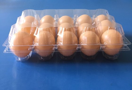 Disposable plastic egg tray 15 holes egg packaging box plastic egg tray 15 slots