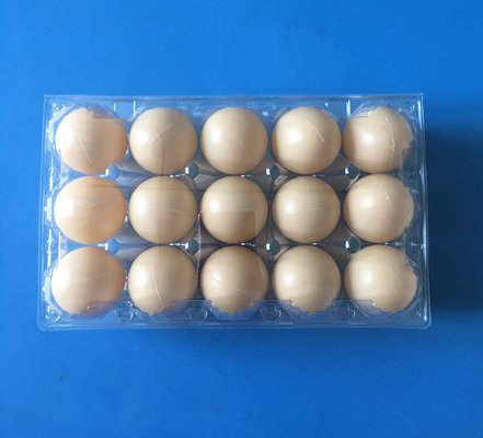 Disposable plastic egg tray 15 holes egg packaging box plastic egg tray 15 slots