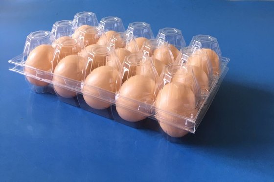 Disposable plastic egg tray 15 holes egg packaging box plastic egg tray 15 slots
