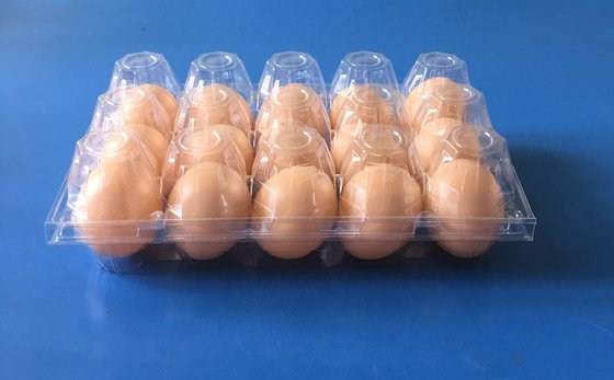 Disposable plastic egg tray 15 holes egg packaging box plastic egg tray 15 slots