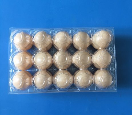 Disposable plastic egg tray 15 holes egg packaging box plastic egg tray 15 slots