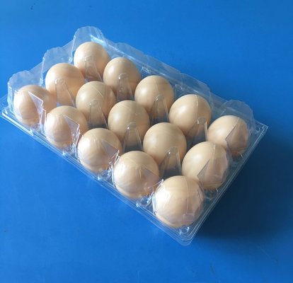 Disposable plastic egg tray 15 holes egg packaging box plastic egg tray 15 slots