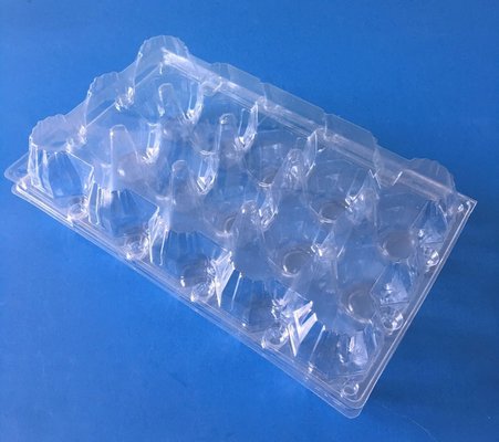 Disposable plastic egg tray 15 holes egg packaging box plastic egg tray 15 slots