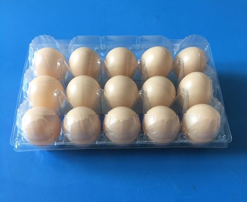 Disposable plastic egg tray 15 holes egg packaging box plastic egg tray 15 slots