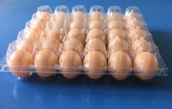 Disposable plastic egg tray 30 holes egg packaging box plastic egg tray 15 slots plastic clamshells egg tray 30 holes