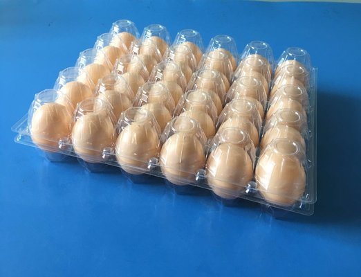 Disposable plastic egg tray 30 holes egg packaging box plastic egg tray 15 slots plastic clamshells egg tray 30 holes