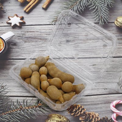 Plastic food grade material keep food fresh clear blister PET food clamshell with lid
