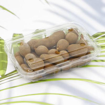 Plastic food grade material keep food fresh clear blister PET food clamshell with lid