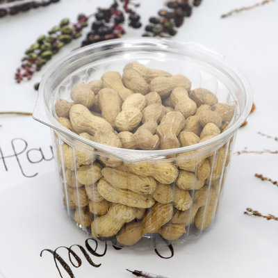 Plastic food grade material keep food fresh clear blister PET round food container