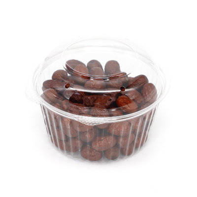 food grade material keep food fresh clear blister PET round food packaging container